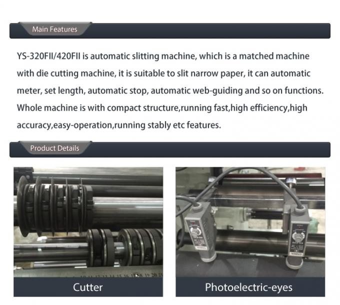 2kw Automatic Label Slitter Label Slitting Machine With Rewinder