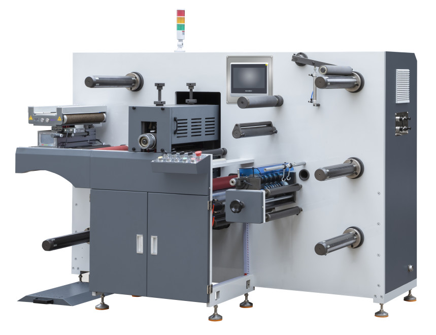 SR-350 Semi-Rotary Die Cutting And Slitting Machine 650mm Paper Die ...
